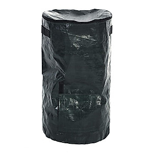 Mintata Collapsible Compost Bag, 2 Sizes Kitchen Garden Yard Organic Waste Compost Bag Environmental Friendly PE Growers Bags (Size : 3560cm)