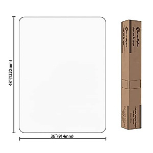 Naturehydro Office Chair Mat for Hardwood Floor, 48" x 36" Transparent Floor Protector,Easy Glide Rolling Desk Chair Floor Mat, , BPA and Phthalates Free (Rectangle)