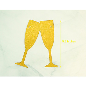 Brunch & Bubbly Banner, Bridal Shower Banner,Bubbly Bar Sign, Bachelorette Party Decor, Brunch Party Decorations Gold Glitter