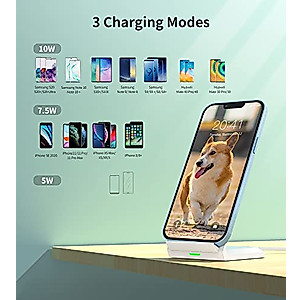Wireless Charger, [2 Pack] 10W Max Fast Wireless Charging Stand Compatible with iPhone 14/13/12/12 Pro/11 Pro Max/SE 2020/XR/XS, Galaxy S22/S22 Ultra/S21/S20/S10 Plus(No AC Adapter)