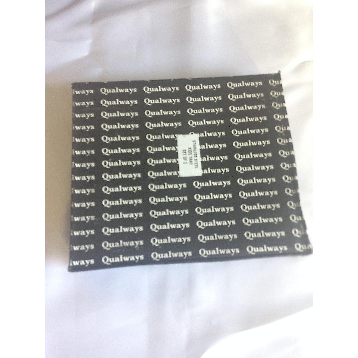 Qualways Kids's Tray - Divided Stainless Steel Tray Set of 2