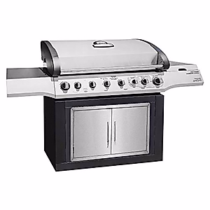 AdirHome Stainless Steel Grill Double Access Single-Face Door - Easy Install Heavy Duty Stainless Steel Rust Resistant Access Door with Chromium Plated Handle (30 Inch)