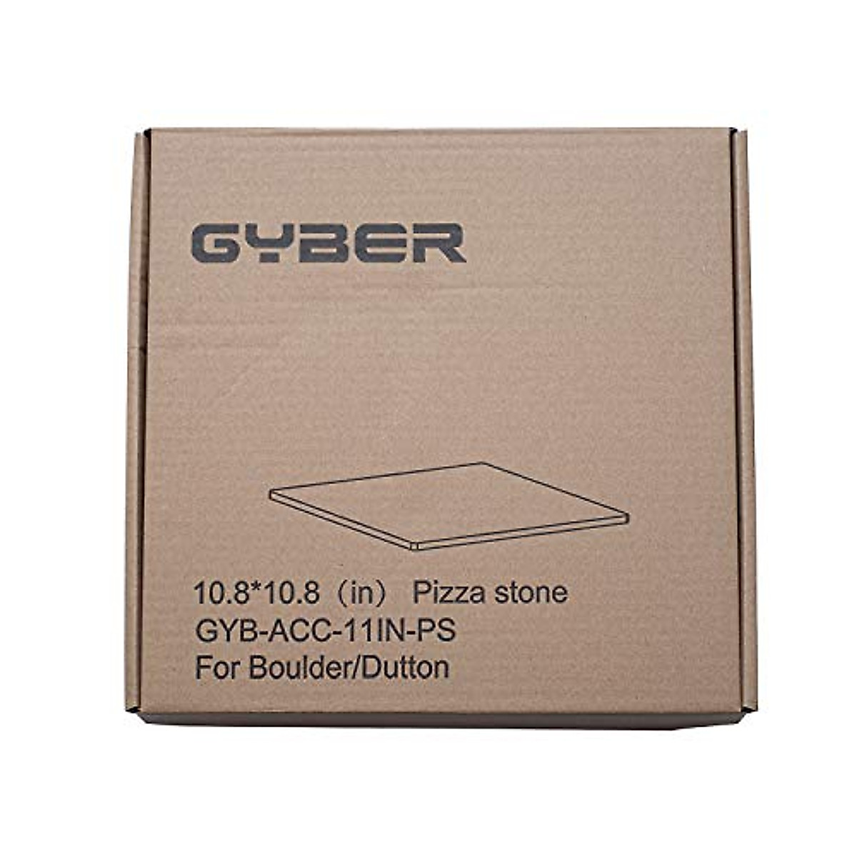 GYBER 11 inch Pizza Stone Replacement for Grill and Oven | Square Shape for 10" Homemade Pizza