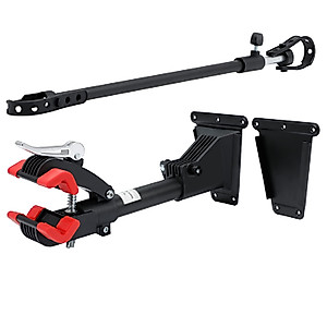 Sportneer Bike Repair Stand: 360 Rotatable Wall Mounted Removable Bike Clamp - Adjustable Home Bicycle Maintenance Stand with 2 Mounting Plates for Diameter of 1-1.6’’ Bicycle