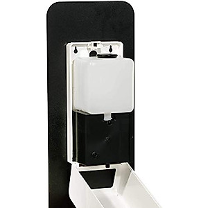 Simpli-Magic 79351 Soap and Hand Sanitizer Dispenser with Stand, Premium, Black/White