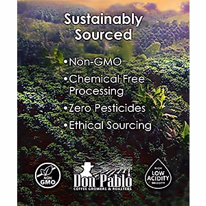 2LB Don Pablo Gourmet Coffee - Brazil Cerrado - Medium Dark Roast - Whole Bean Coffee - 100% Arabica Beans - Low Acidity and Non-GMO - 2lb bag