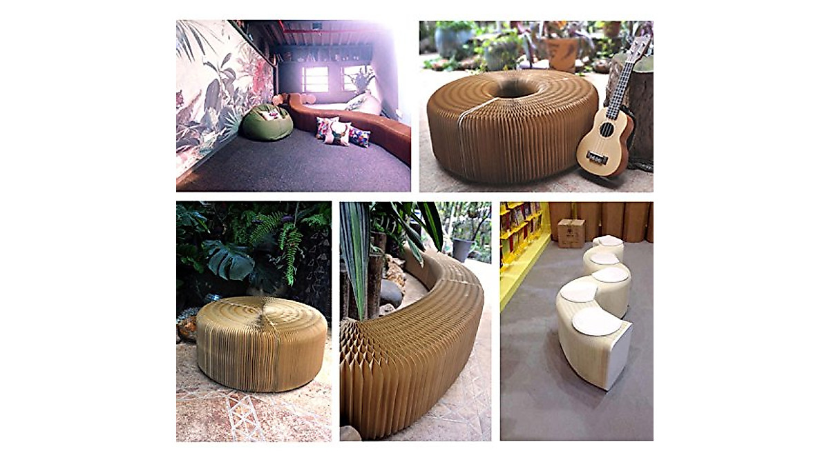 Eco-Friendly Folding Paper Stool for Home & Office