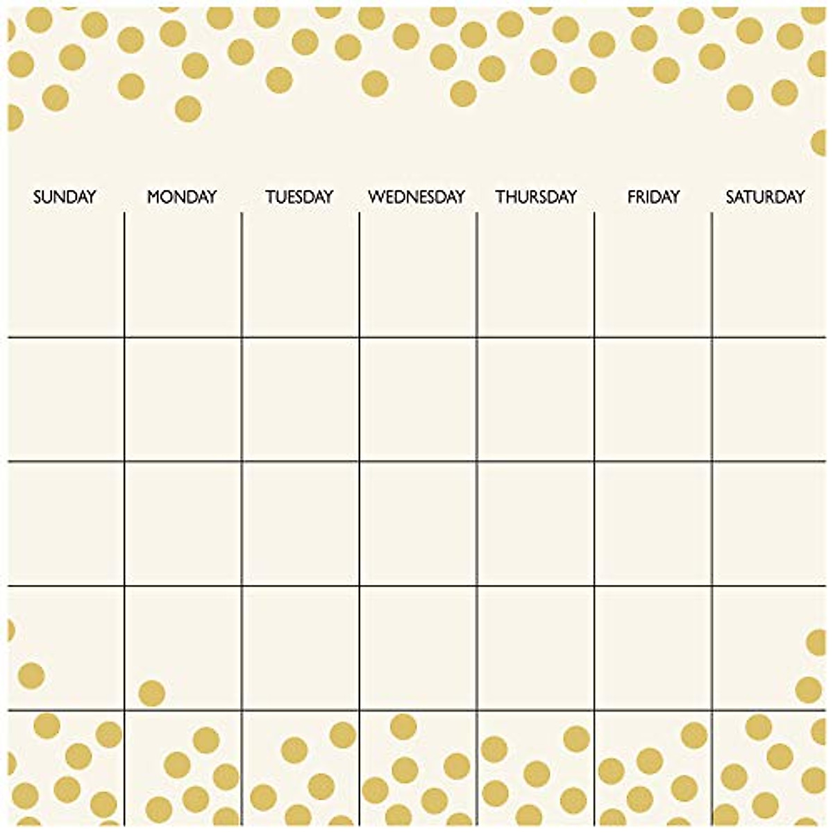 Wall Pops WallPops WPE1503 Gold Confetti Organization Kit, White & Off-White