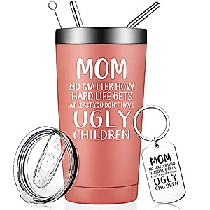 Fufandi Mom Gifts from Daughter, Son, Kids - Gifts for Mom - Mothers Day Christmas Gifts for Mom, Mommy, Wife - Cool Gag Birthday Present for a Mother - Mom Tumbler