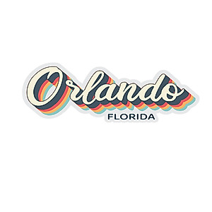 Orlando Florida Souvenir 4-Inch Magnet 3D Design 4-Inch|Magnet