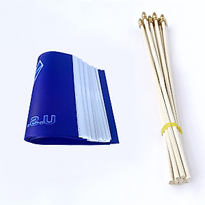 TSMD US Air Force Wings Stick Flags Small Mini Hand Held Military Flags Decorations,5x8 Inch,12 Pack