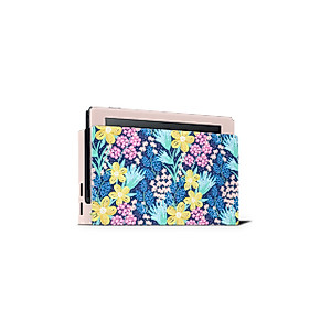 TACKY DESIGN Japanese Cherry Blossom Skin Compatible with Nintendo Switch Skin, Beige Color Skin Compatible with Nintendo Switch Skin, Vinyl 3m Sticker, Full wrap Cover (Vibrant Garden Beige)