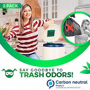 Refrigerator Deodorizer and Odor Eliminator (2 Pack) and Trash Can Deodorizer and Odor Eliminator (2 Pack)