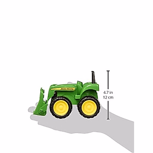 John Deere Vehicle Set - Includes Dump Truck Toy and Tractor Toy with Loader - Kids Outdoor Toys - Kids Construction Toys and Sandbox Toys - 6 Inches - 2 Count - Ages 18 Months and Up