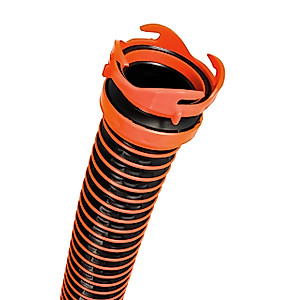 Camco RhinoEXTREME 20’ Camper/RV Sewer Hose | RV Accessories Include 360° Clear Swivel Wye Fitting & Removable 4-in-1 Adapter for RV Storage and Organization & More | TPE Tech for Durability (21056)