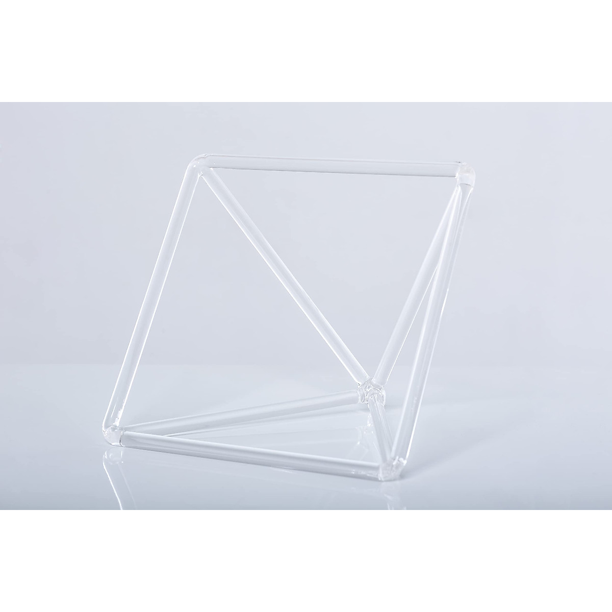 LYLFcrystalbowl 6inch Crystal Singing Bowl Triangle Crystal Singing Pyramid with bag Free Mallet