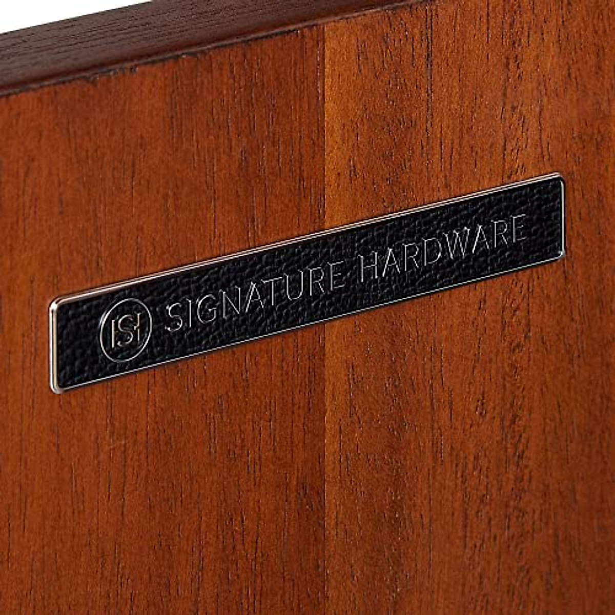 Signature Hardware 953364-36-RUMB-8 Novak 36" Free Standing Single Vanity Set with Mahogany Cabinet, Vanity Top and Rectangular Undermount Vitreous China Sink - 8" Faucet Holes