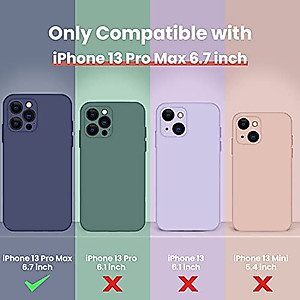 Cordking Designed for iPhone 13 Pro Max Case, Silicone Full Cover [Enhanced Camera Protection] Shockproof Protective Phone Case with [Soft Anti-Scratch Microfiber Lining], 6.7 inch, Hot Pink