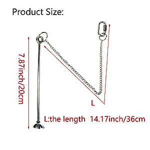 Vehomy Chicken Veggies Skewer Fruit Holder for Hens Pet Chicken Vegetable Hanging Feeder Toy for Hens Large Birds 3PCS