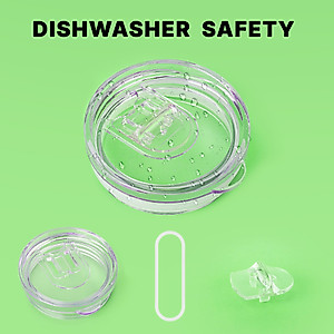 Mollcity Skinny Tumbler Replacement Lid Fits for Skinny Tumbler 2.73-2.75 inches in diameter, 2 Pack Splash Resistant Lids Sliding Covers, BPA Free (2 Pack)