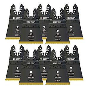 Imperial Blades IBOAT337-10 One Fit 2-1/2" Storm Titanium Wood & Nails Blade, 10PC, Multi
