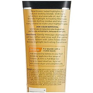 John Frieda sheer blonde Highlight Activating Enhancing Shampoo For Lighter Blondes 8.45 oz