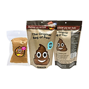 The Original Bag of Poo, Poop Emoji (Brown Cotton Candy) for Novelty Poop Gag Gifts