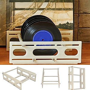 YYQTGG Record Holder,Record Drying Rack, Bending Resistant ABS Plastic Large Capacity Record Holder Storage Stand Fast Assembly Record Player Holder for Household Use