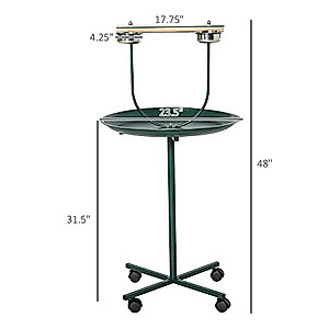 PawHut 49" Bird Play Stand w/Wheels - Green