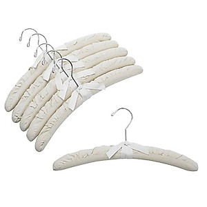 Only Hangers Natural Canvas Padded Hangers w/ Chrome Hook