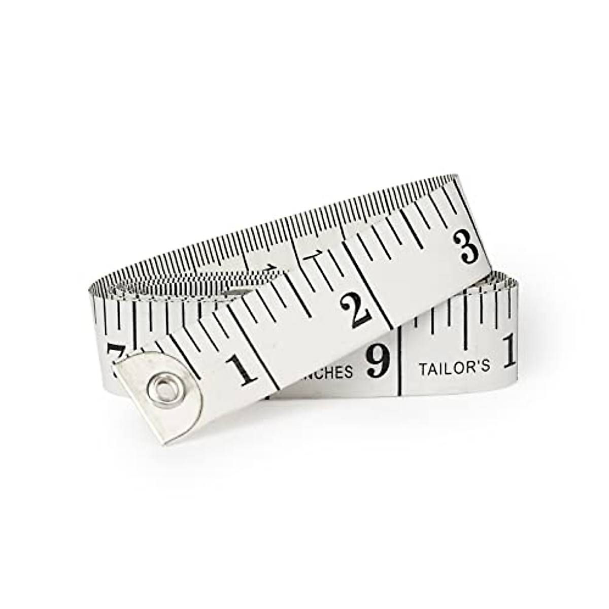 HANSMAYA Soft Tape Measure for Body Measuring Fiberglass Tape Measure Body Measuring Tape for Sewing Tailor Fabric Cloth Weight Loss Measurements Flexible Ruler Double Scale 150cm/60inch White
