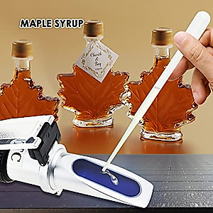 0-10% Brix Refractometer with ATC Low-Concentrated Sugar Content Solutions Accuracy 0.1% Maple Sap Cutting Liquid CNC Maple Syrup Makers Tea