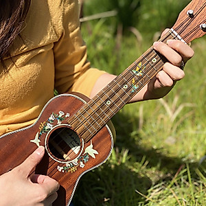 Bee Hummingbirds - Fret Markers Inlay Stickers Decals for Ukuleles