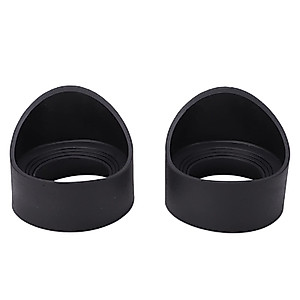 2Pcs Rubber Eyepiece Eye 27mm, Professional Collapsible Eye Guards Cups, for Microscope Eyepieces, Monoculars and Binoculars of 42?48mm/1.65?1.89in