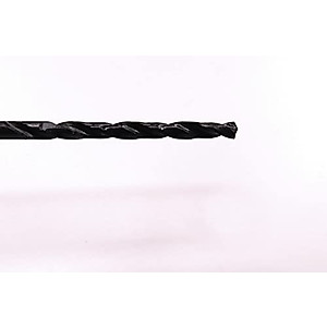 (12-Pack) 9/64" x 6" Aircraft Extension Black Oxide Drill Bit 135° HSS, OAL: 6"