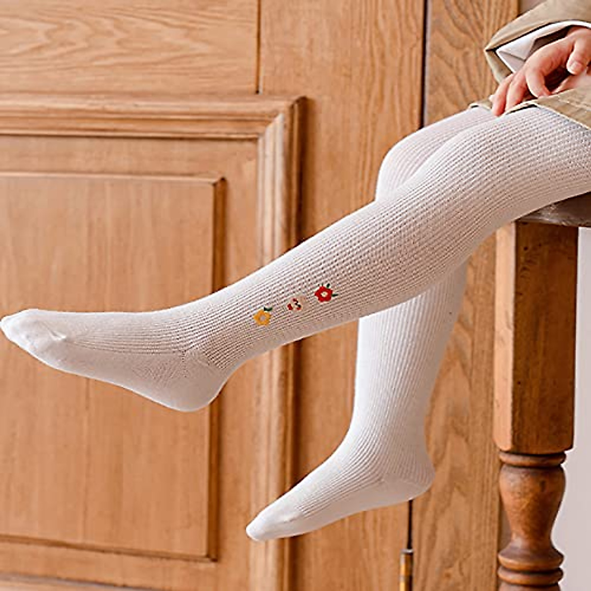 Baby Girls Cotton Tights Cable Knit Leggings Stockings Pants Soft Warm Pantyhose for Toddler Kid 1-6T
