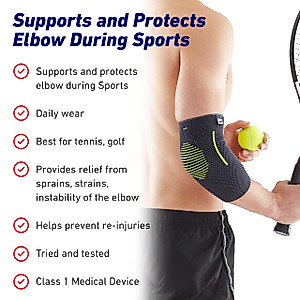 Neo G Elbow Support for Tennis, Golf, Sports, Tendonitis, Joint Pain Relief - Tennis Elbow Support - Golfers Elbow Brace Arm Support - Multi Zone Elbow Compression Sleeve - Breathable, Lightweight - M