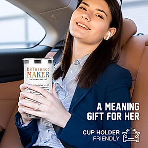 94Bright Difference Maker Gifts for Women, Christmas, Birthday, Thank You Gifts for Boss, Office, Assistant, Leader, Mentor, Manager, Employee Appreciation for Coworkers, Nurses,Teachers 20oz Tumbler