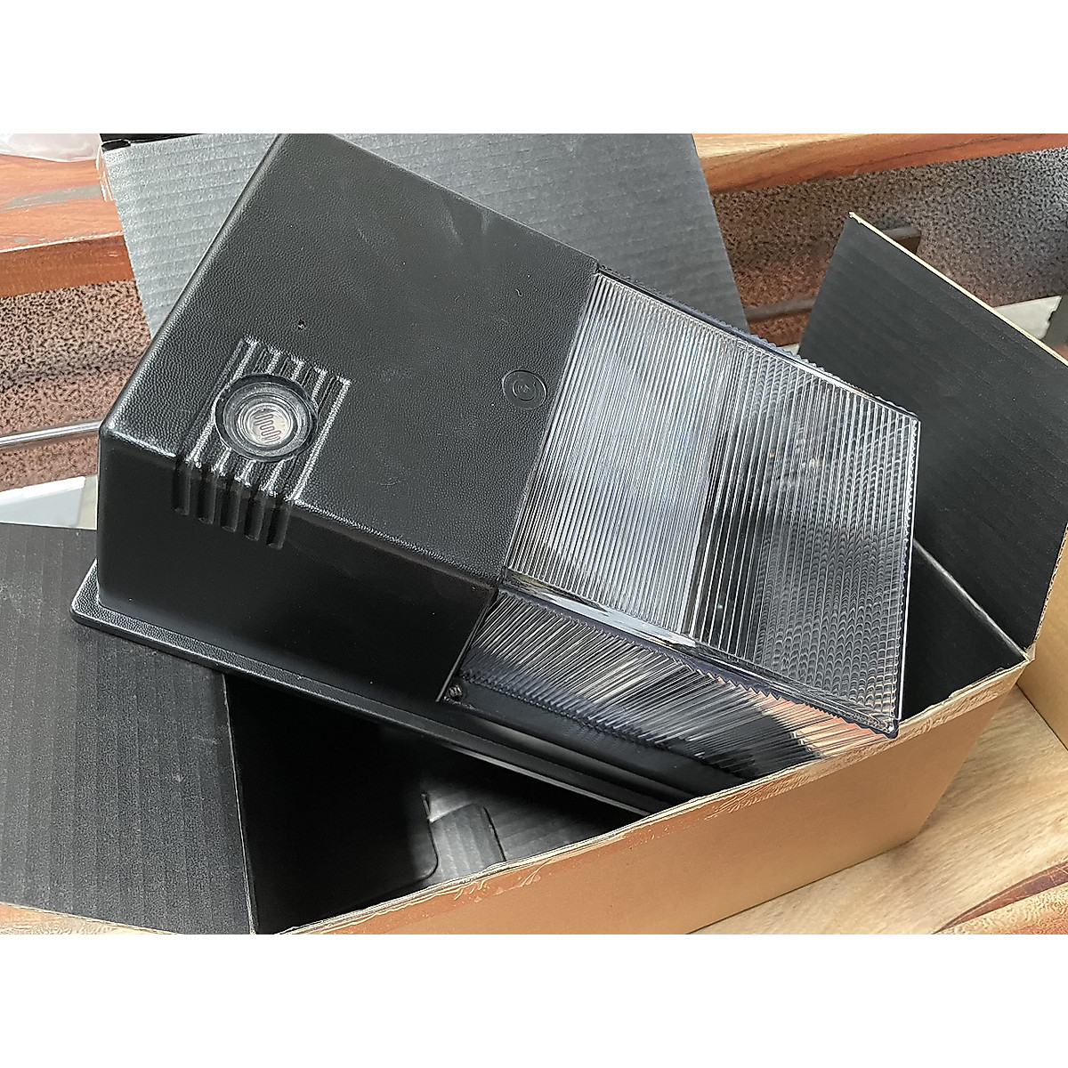 [2 Pack] 15W LED Mini Wall Pack Light with Photocell, 1500 lumens (5700K Cool White, Waterproof IP65) - UL, cUL Certified, Outdoor/Indoor Security for Entrance, Courtyard, Black