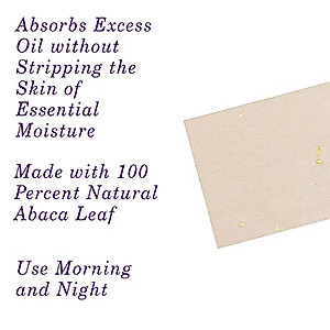 Tatcha Aburatorigami Blotting Papers: 100% Natural Abaca Leaf & Gold Flakes Absorb Excess Oil (40 Pack)