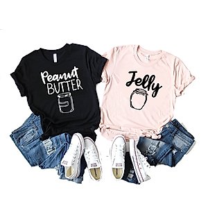 Best Friend Shirts BFF Shirts Bestie Shirts Peanut Butter Shirt Jelly Shirt Cute Friend Shirts Funny Friend Shirts Brunch Tees d447