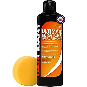 Carfidant Scratch and Swirl Remover - Ultimate Car Scratch Remover Compound - Auto Polish & Paint Restorer - Easily Repair Paint Scratches, Scuffs, Water Spots! Car Buffer Kit