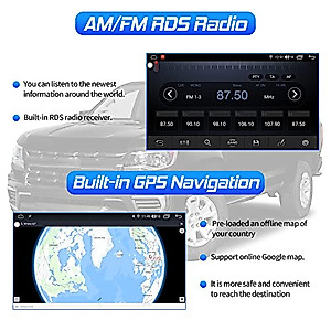 Android 10 Car Stereo/Car Radio 4+64GB Replacement for Chevy Colorado&GMC Canyon 2015-2022 Multimedia Player Touch Screen Head Unit with GPS Navigation Fits Carplay/Android Auto Bluetooth 5.0 4G LTE