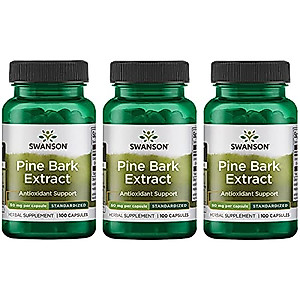 Swanson Pine Bark Extract 50 Milligrams 100 Capsules (3 Pack)