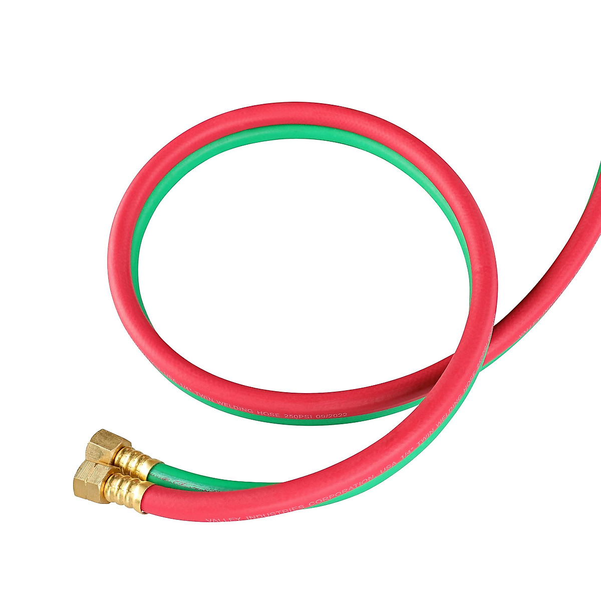 ABN Oxy Acetylene Hose, 50 Foot x 1/4 Inch - B Fitting Twin Cutting Torch Hose for Welding