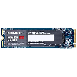 Gigabyte NVMe 1.3/ M.2/ PCIe 3.0x4/ 512GB SSD (GP-GSM2NE3512GNTD)