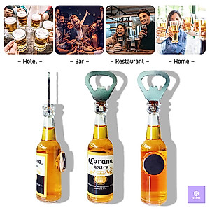 Magnetic Beer Bottle Opener Figure Beer Bottle Bar Refrigerator Decor Unique Birthday Gifts Collection (Corona Extra)