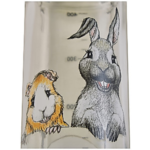 Trixie Honey and Hopper Glass Water Bottle, 500 ml