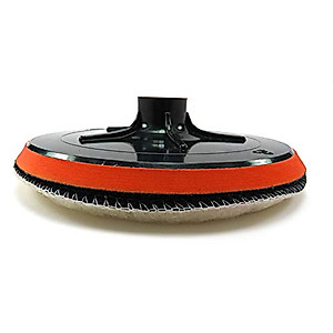 Elitexion 7 inches Backing Plate for Polishing Buffering Soft Wool with Hook and Loop Pad - 5/8 inch TPI Spindle