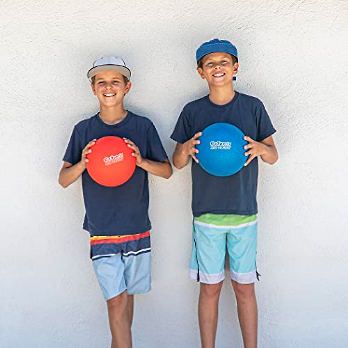 GoSports Playground Balls for Kids (Heavy Duty Set of 6) with Carry Bag and Ball Pump (Choose 8.5” or 10” Sizes)